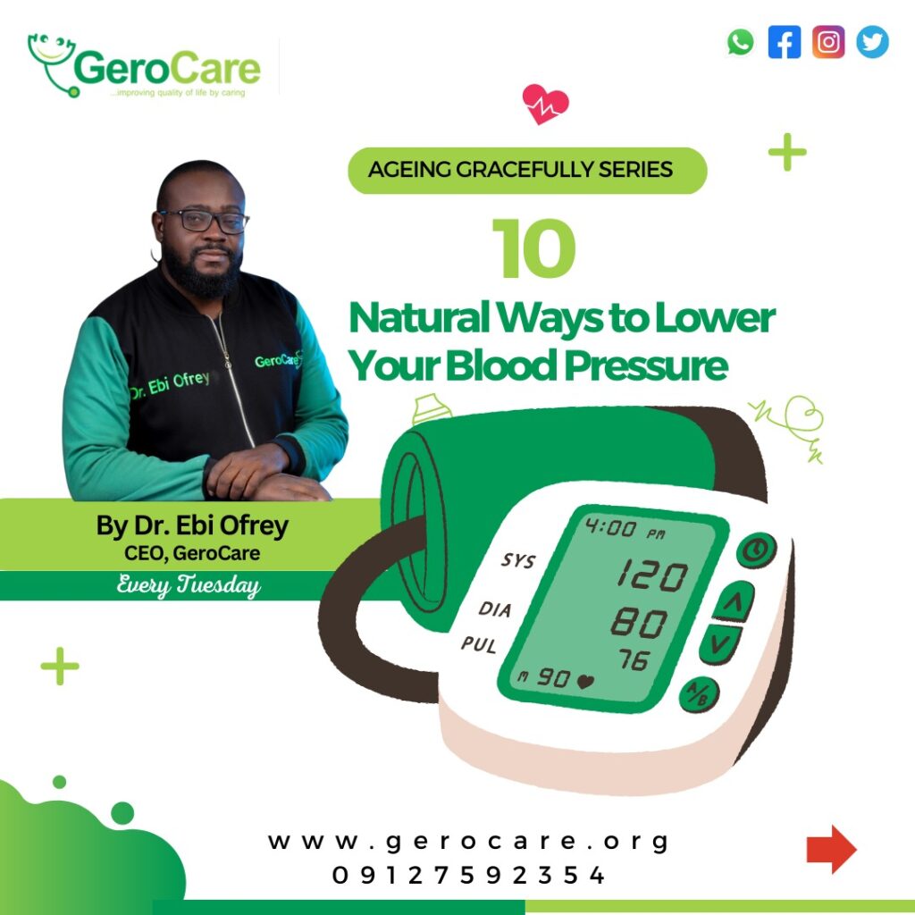 10 Natural Ways to Lower Your Blood Pressure - Welcome to Gerocare's Blog